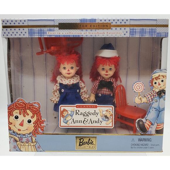Mattel | Toys | Vintage 999 Nib Classic Raggedy Ann Andy Dolls By ...